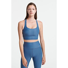 SATIN TOUCH SPORTS CROP TOP WITH STRAPPY BACK- Sugarfreeshops.com