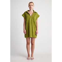 MINI TERRY DRESS WITH COLLAR- Sugarfreeshops.com