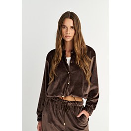 SUPER SOFT ΒΕΛΟΥΤΕ ΖΑΚΕΤΑ ΜΕ ΚΟΥΜΠΙΑ- Sugarfreeshops.com